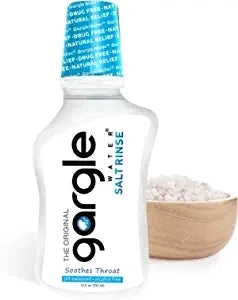 Gargle Water Salt Rinse Mouthwash, 12 fl Oz. Natural Remedy for Irrita ...