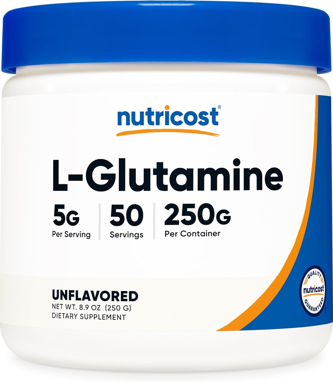 Nutricost L-Glutamine Powder 250 Grams | Vitamins Depots