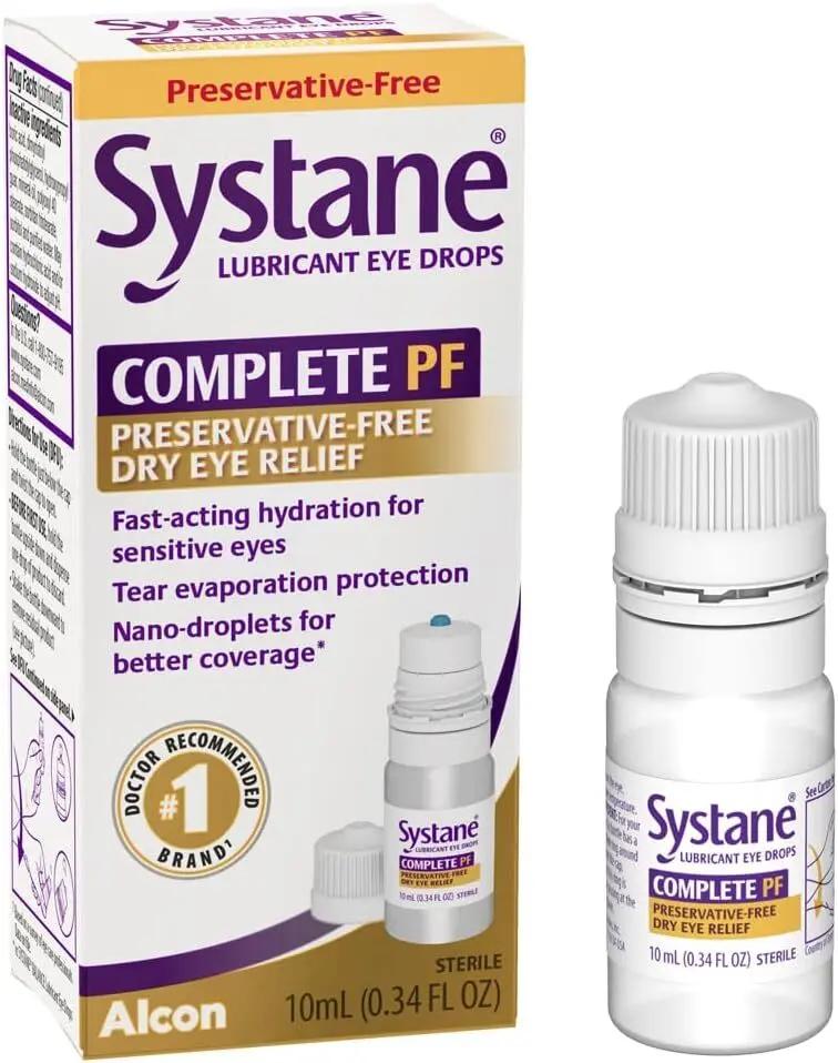 Systane COMPLETE PF Multi-Dose Preservative Free Dry Eye Drops 10ml ...
